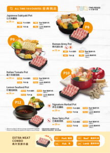 MENU – Two Pesos Malaysia